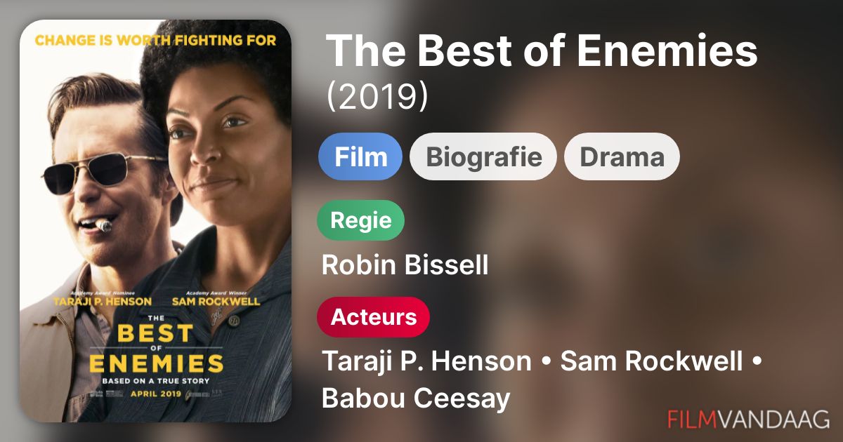 The Best of Enemies (film, 2019) - FilmVandaag.nl