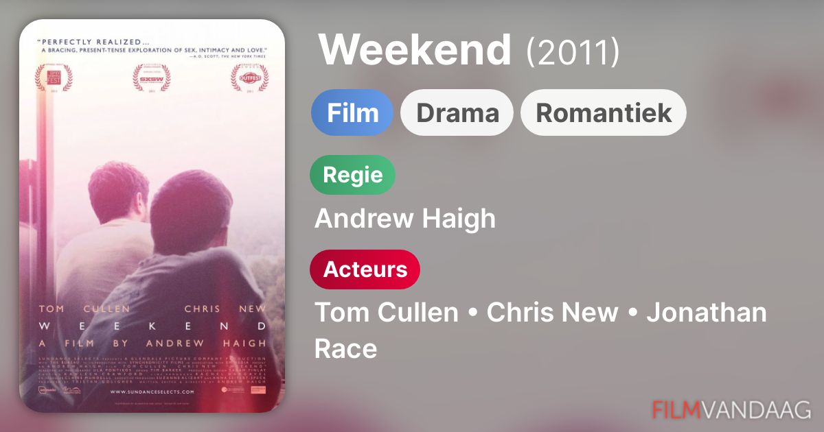 Weekend (film, 2011) - FilmVandaag.nl
