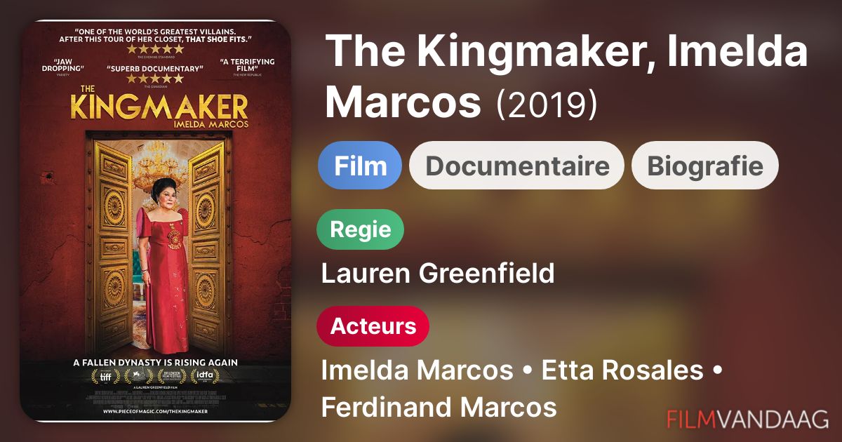 The Kingmaker, Imelda Marcos (film, 2019) - FilmVandaag.nl