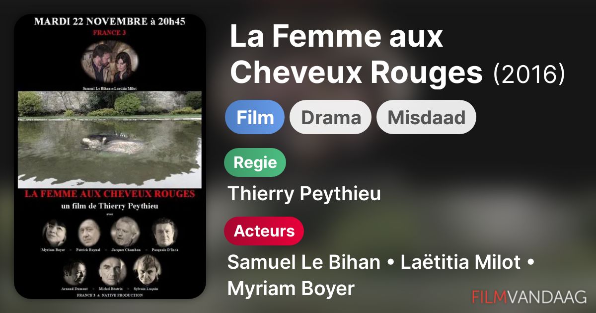 La Femme aux Cheveux Rouges (film, 2016) - FilmVandaag.nl