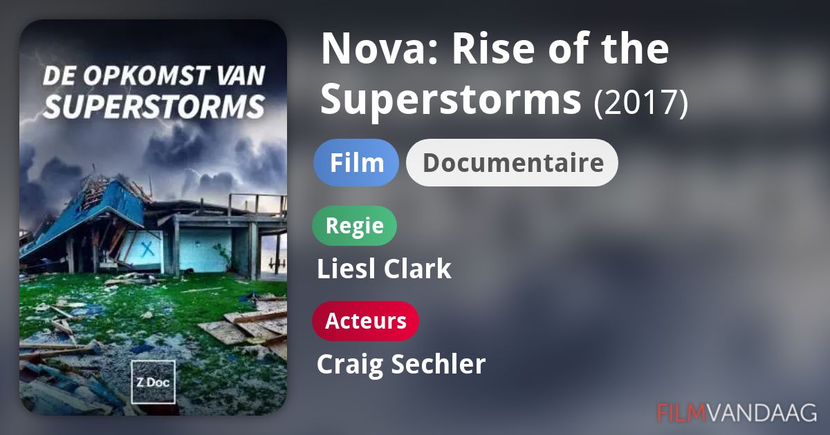 Nova: Rise of the Superstorms (film, 2017) - FilmVandaag.nl