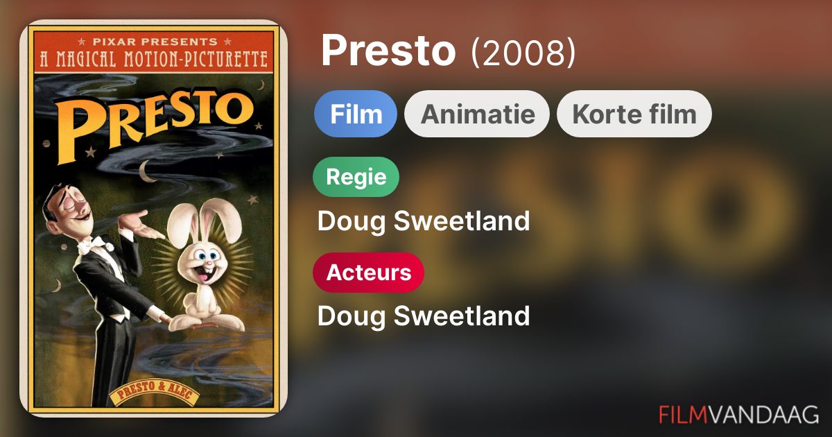 Presto (film, 2008) - FilmVandaag.nl