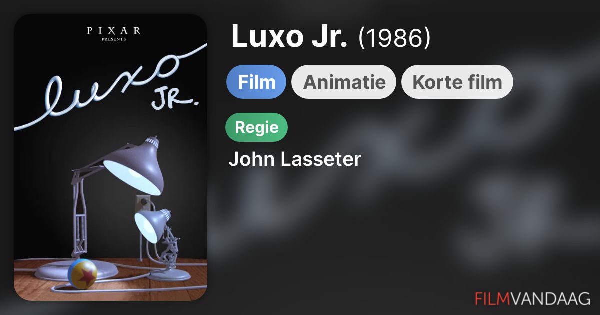 Luxo Jr. (film, 1986) - FilmVandaag.nl