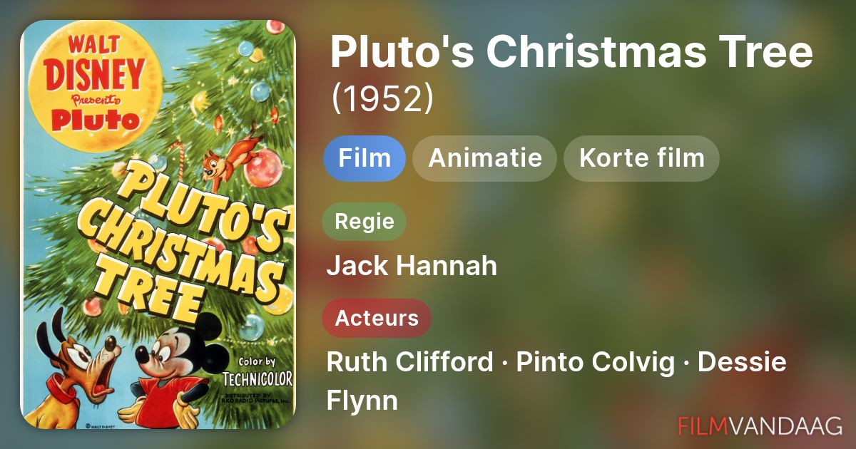 Pluto's Christmas Tree (film, 1952) - FilmVandaag.nl