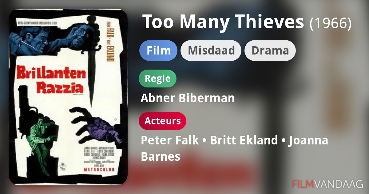 Too Many Thieves (film, 1966) - FilmVandaag.nl