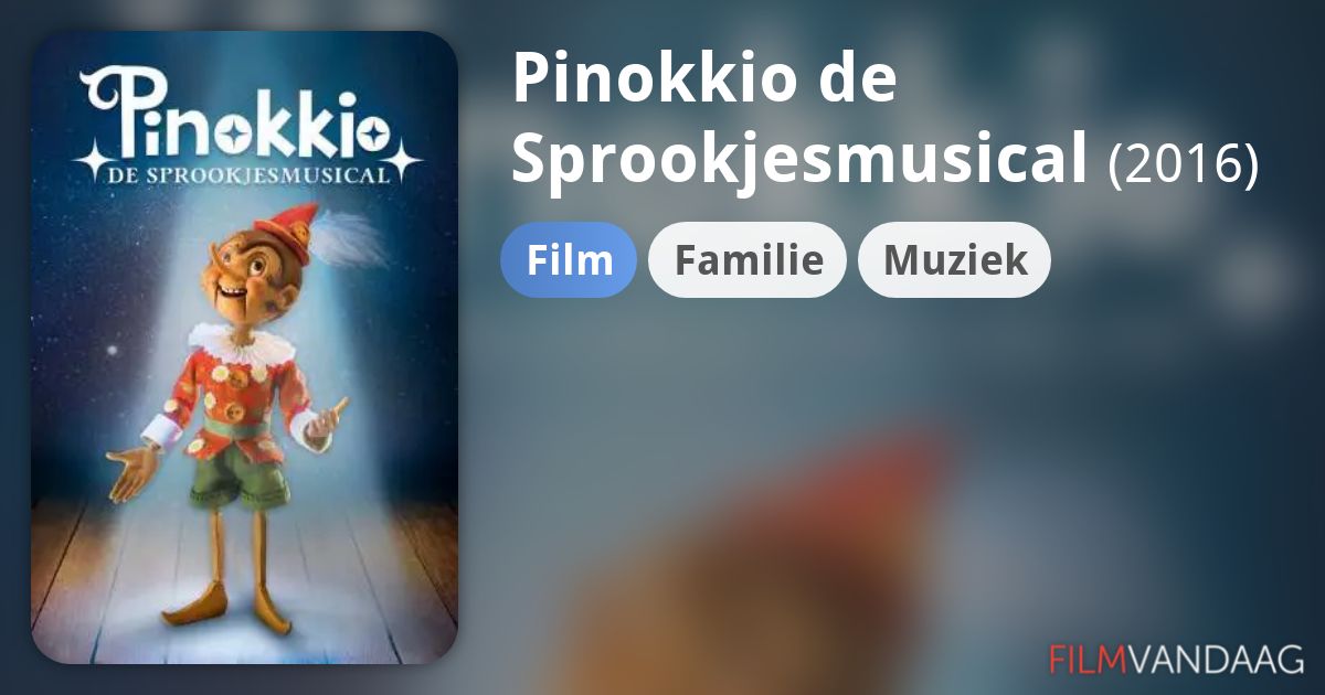 Pinokkio de Sprookjesmusical (film, 2016) Nu Online Kijken - FilmVandaag.nl