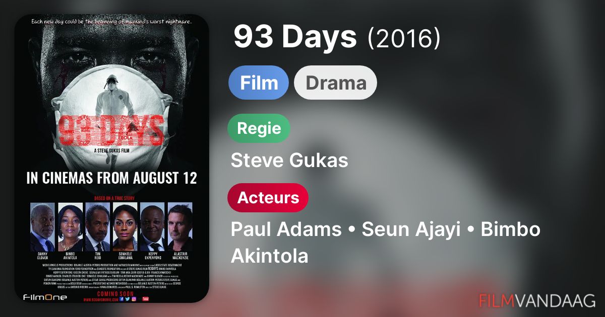 93 Days (film, 2016) - FilmVandaag.nl
