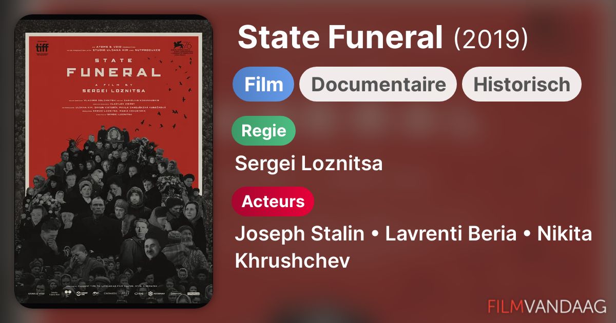 State Funeral (film, 2019) - FilmVandaag.nl