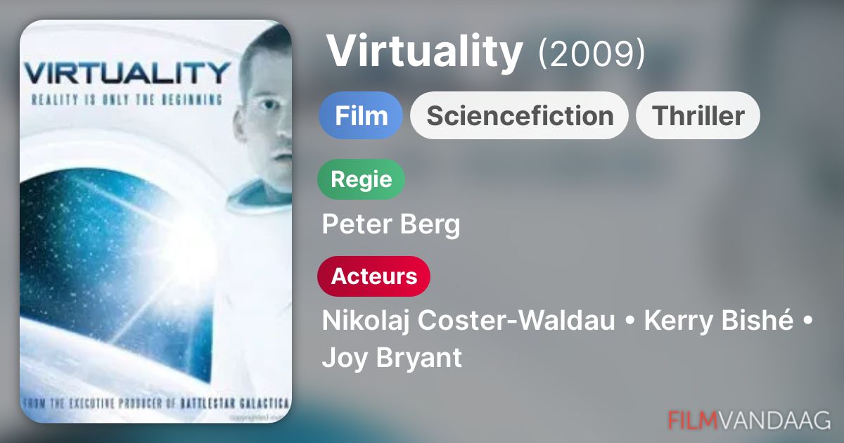 Virtuality (film, 2009) - FilmVandaag.nl
