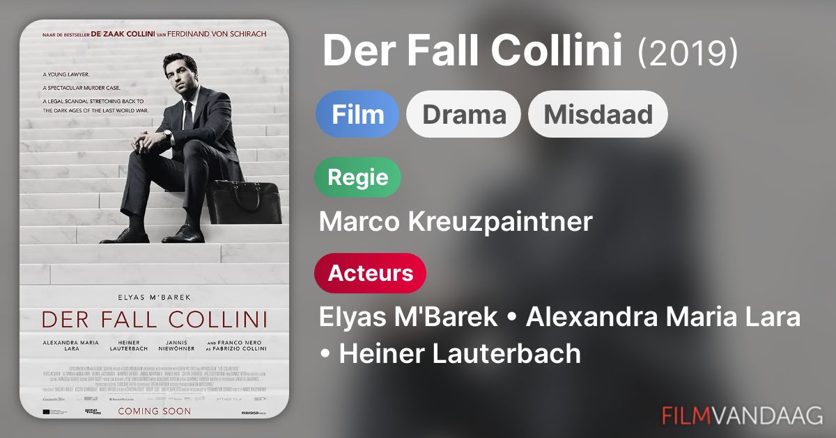 Der Fall Collini (film, 2019) - FilmVandaag.nl