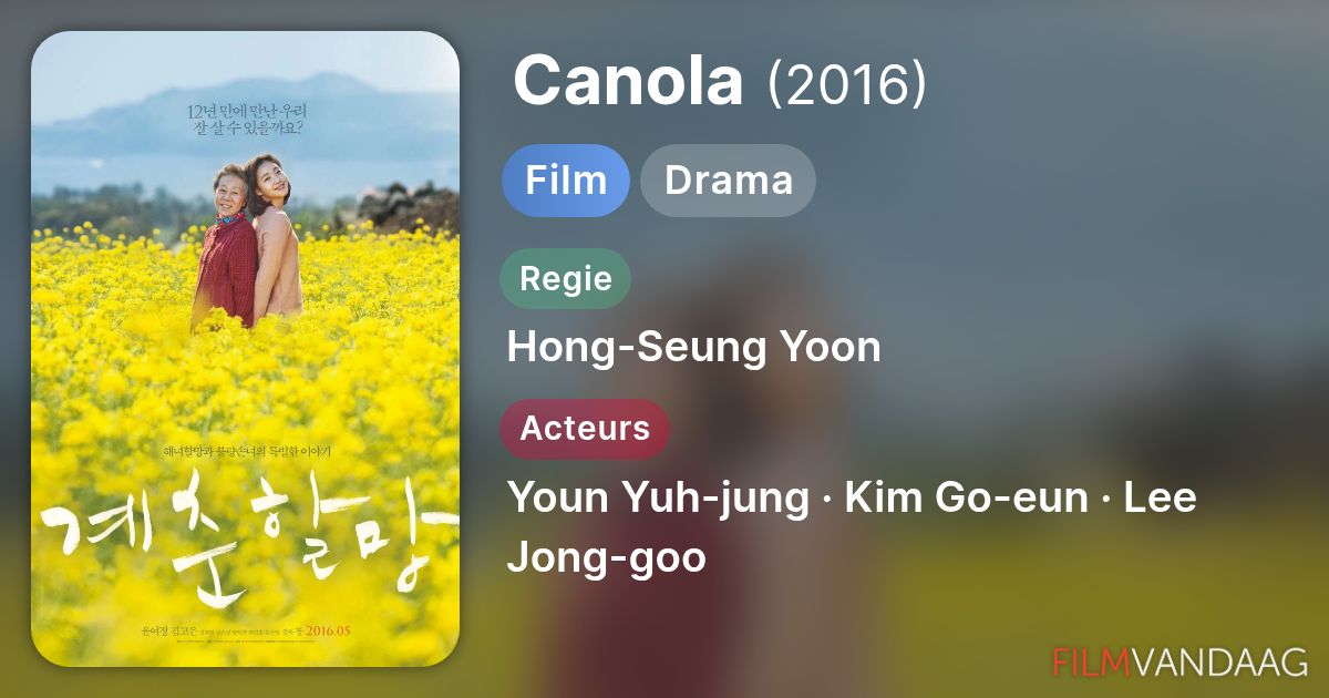 Canola (film, 2016) - FilmVandaag.nl