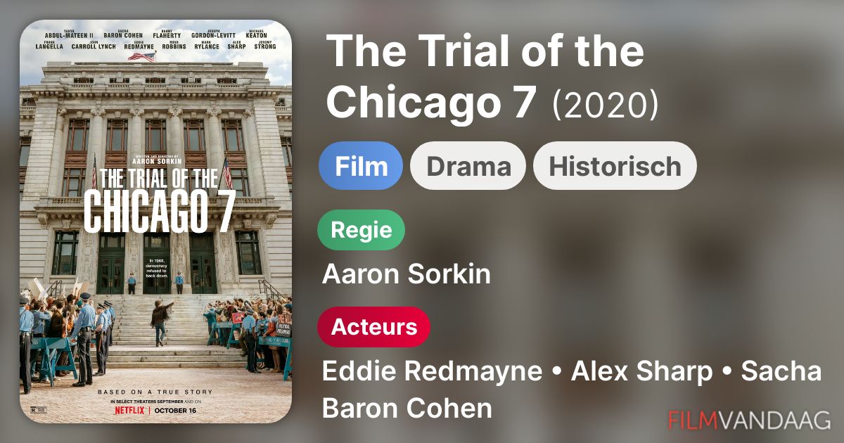 The Trial of the Chicago 7 (film, 2020) - FilmVandaag.nl