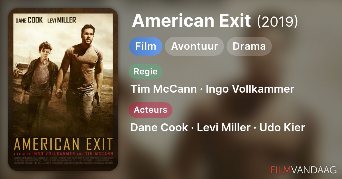 American Exit (film, 2019) - FilmVandaag.nl