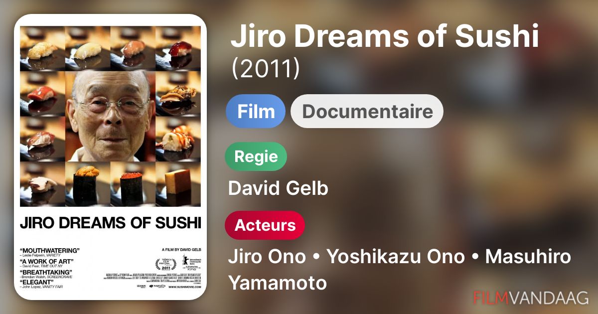Jiro Dreams of Sushi (film, 2011) - FilmVandaag.nl