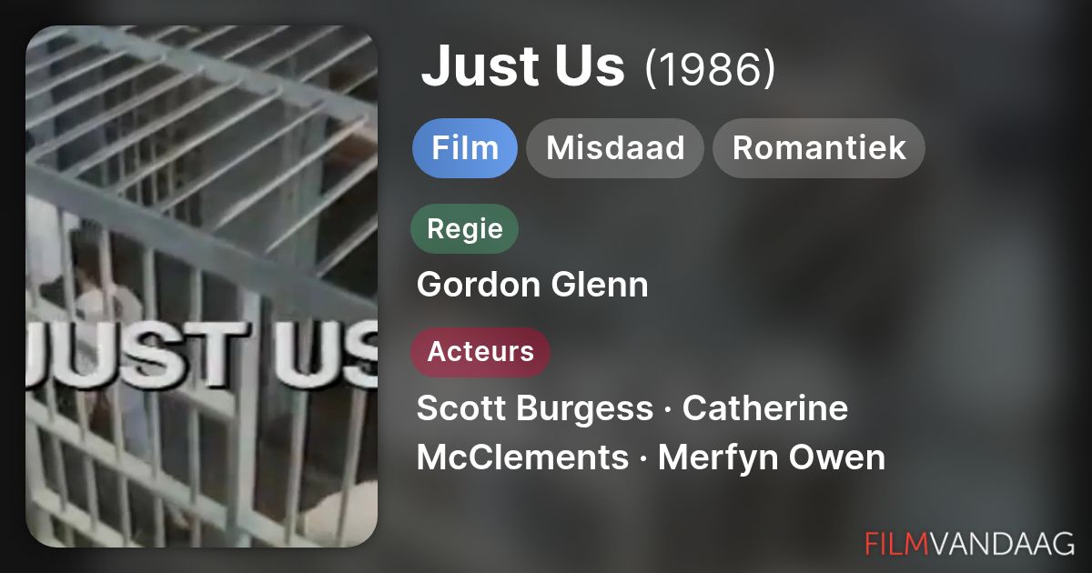 Just Us (film, 1986) - FilmVandaag.nl