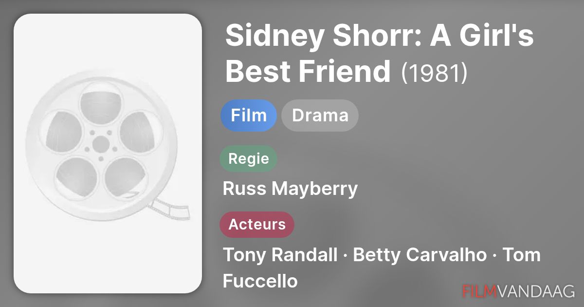 Sidney Shorr: A Girl's Best Friend (film, 1981) - FilmVandaag.nl