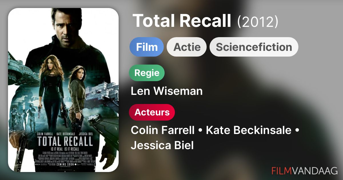 Total Recall (film, 2012) - FilmVandaag.nl