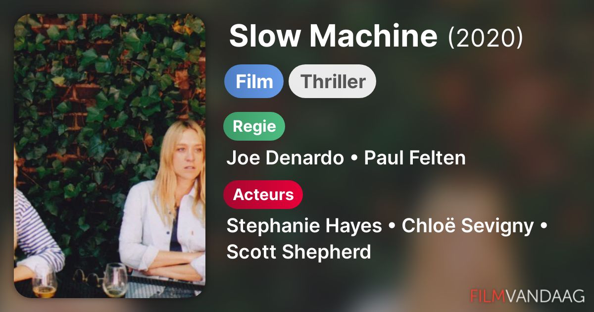 Slow Machine (film, 2020) - FilmVandaag.nl