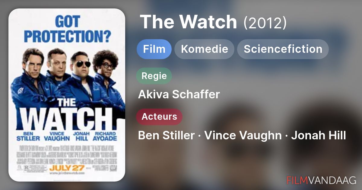 The Watch (film, 2012) - FilmVandaag.nl