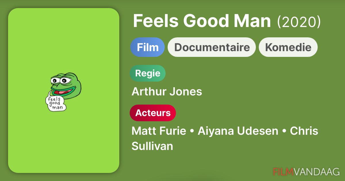 Feels Good Man (film, 2020) - FilmVandaag.nl