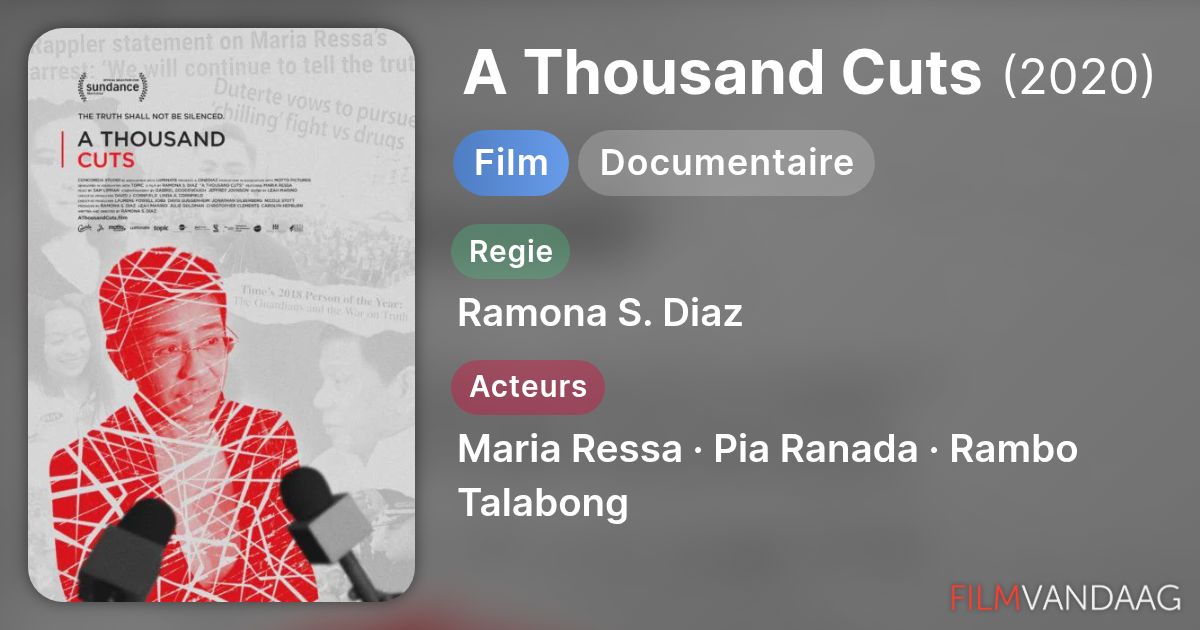 A Thousand Cuts (film, 2020) - FilmVandaag.nl