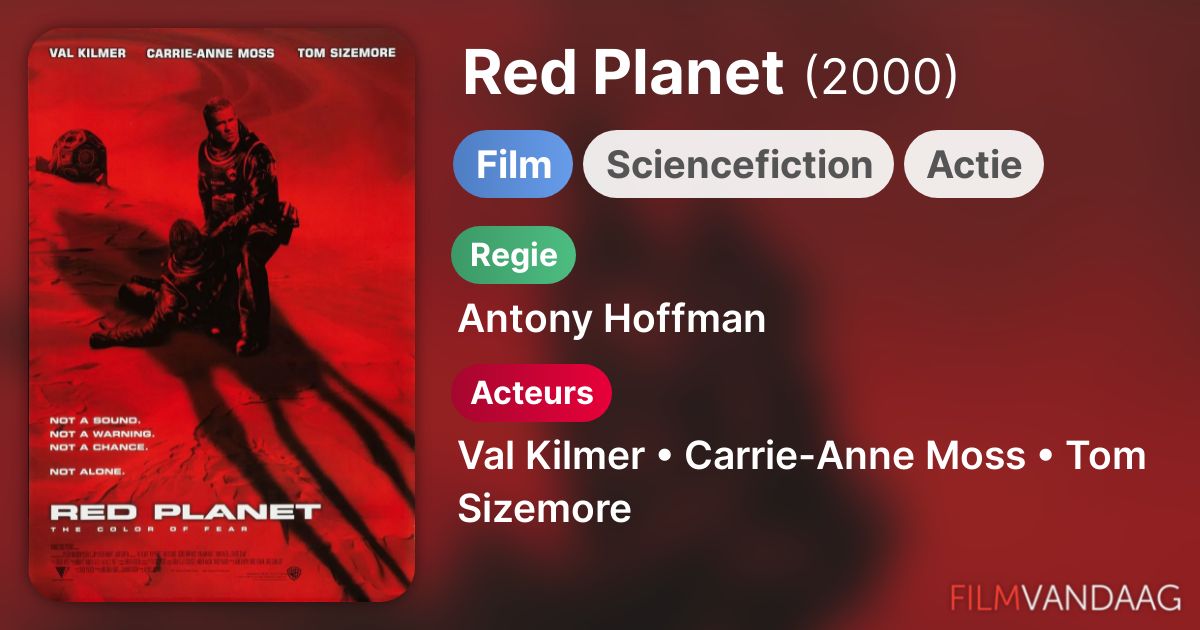 Red Planet (film, 2000) - FilmVandaag.nl