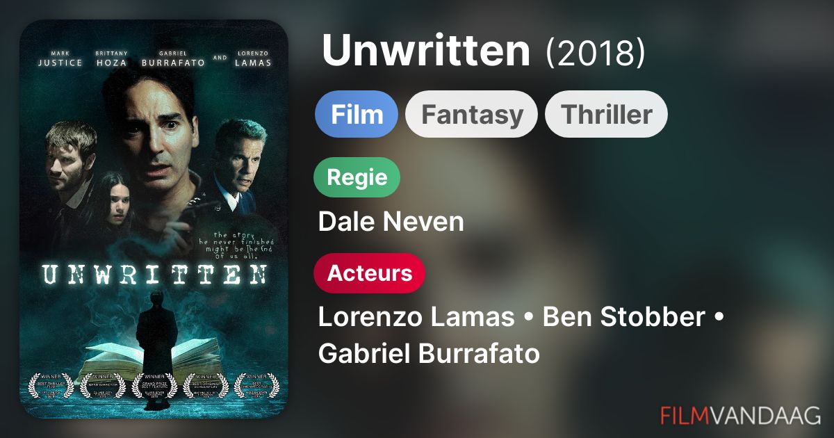 Unwritten (film, 2018) - FilmVandaag.nl