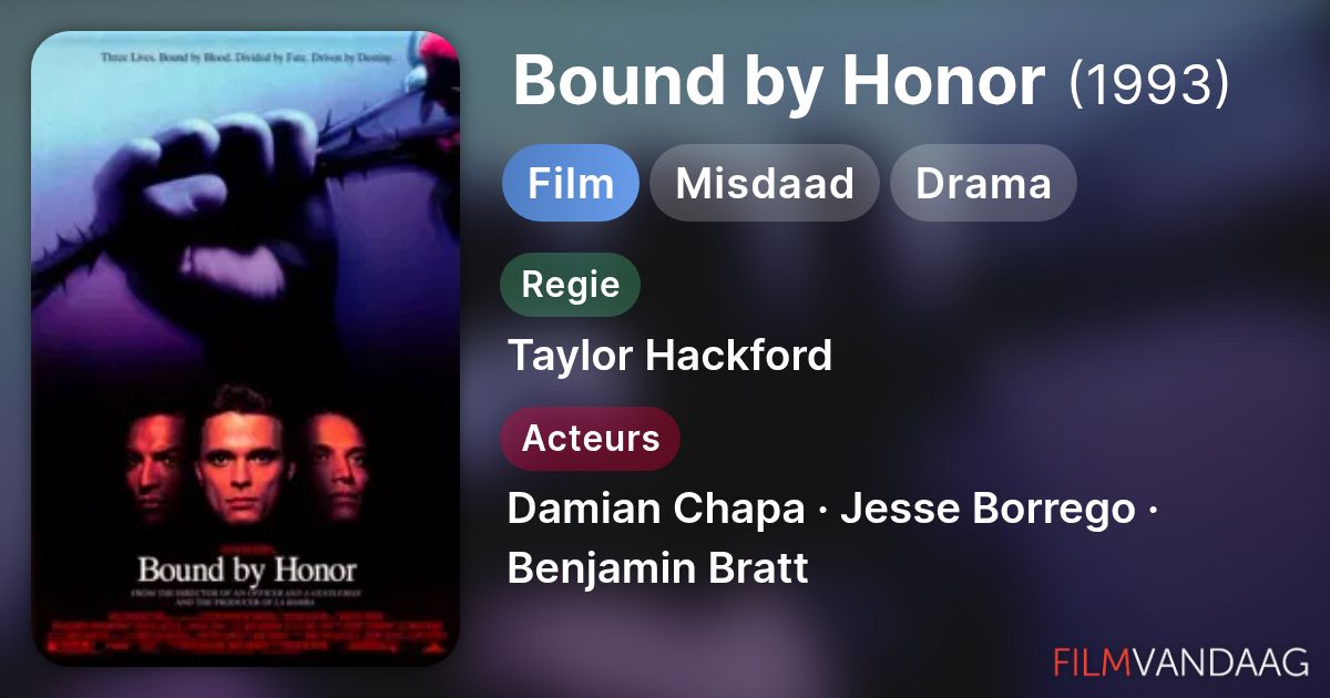 Bound by Honor (film, 1993) - FilmVandaag.nl