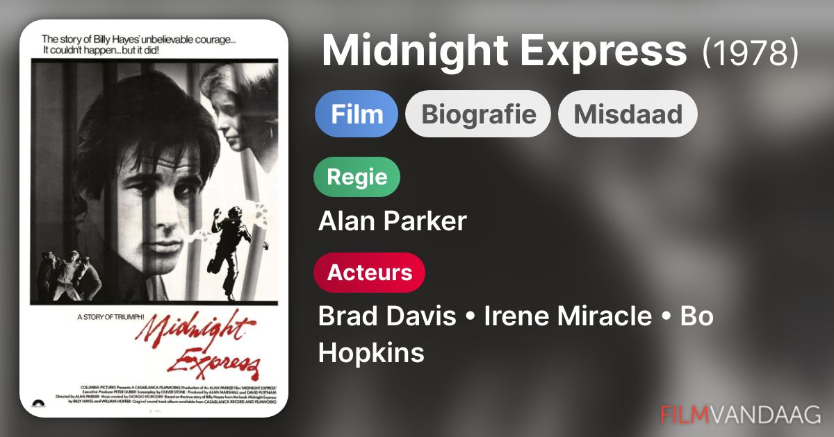 Midnight Express (film, 1978) - FilmVandaag.nl