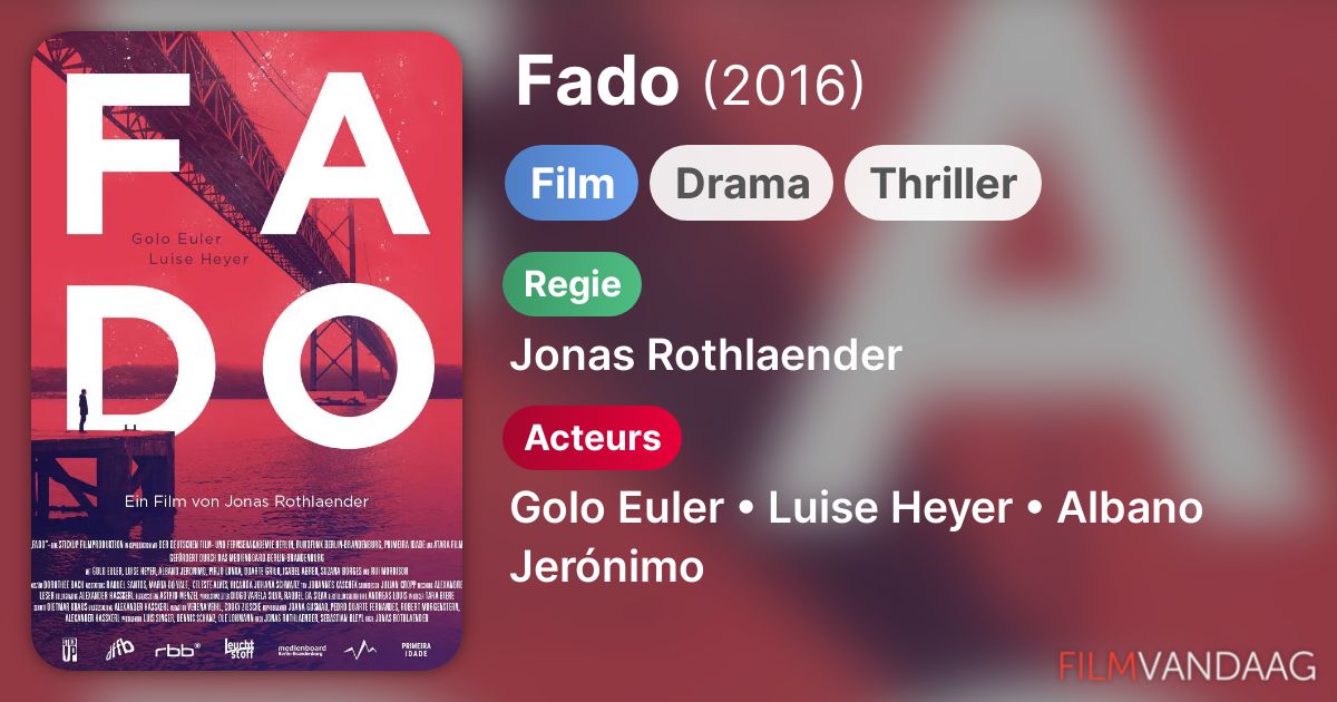 Fado (film, 2016) - FilmVandaag.nl