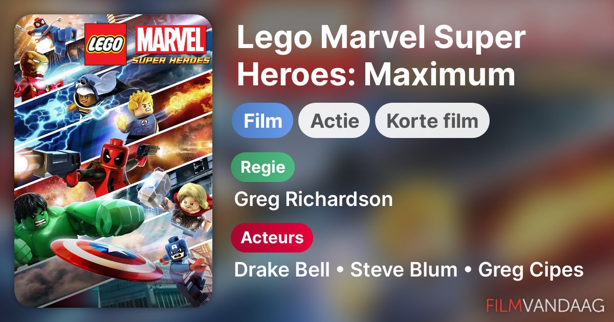 Lego Marvel Super Heroes: Maximum Overload (film, 2013) - FilmVandaag.nl