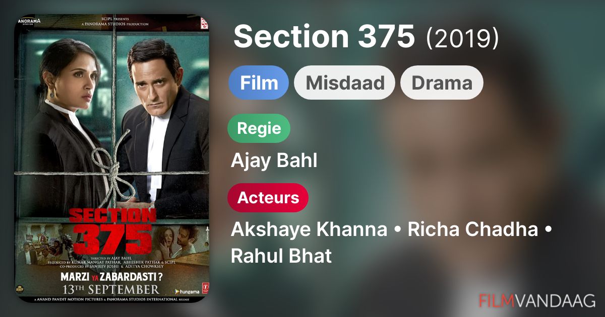 Section 375 (film, 2019) - FilmVandaag.nl