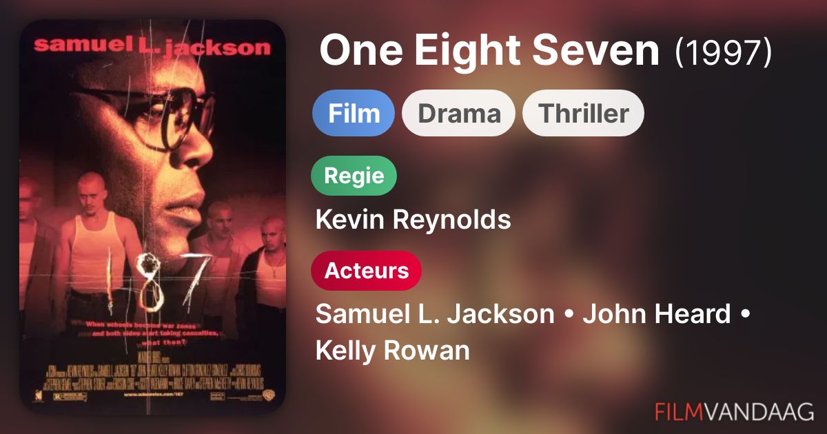 One Eight Seven (film, 1997) - FilmVandaag.nl