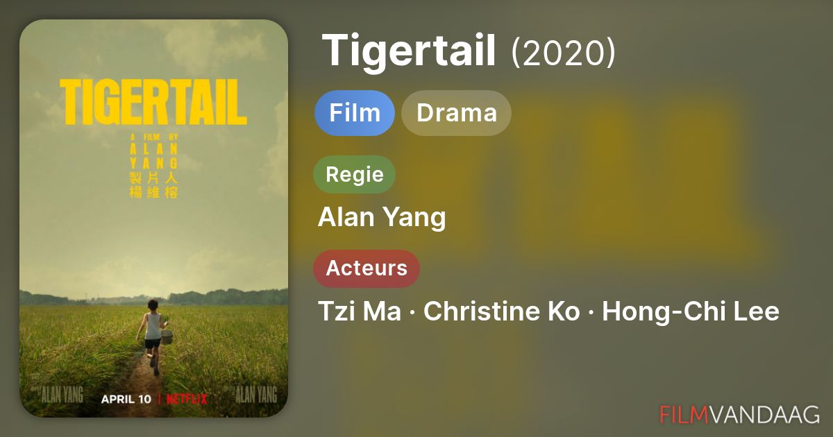 Tigertail (film, 2020) - FilmVandaag.nl