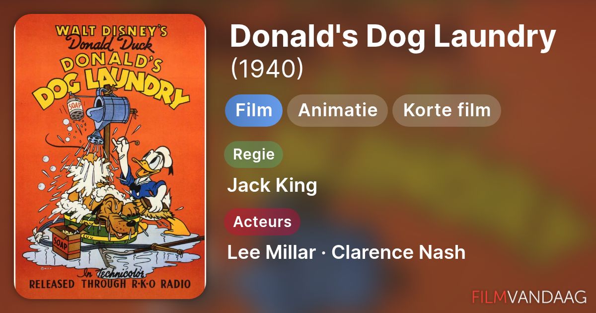 Donald's Dog Laundry (film, 1940) - FilmVandaag.nl