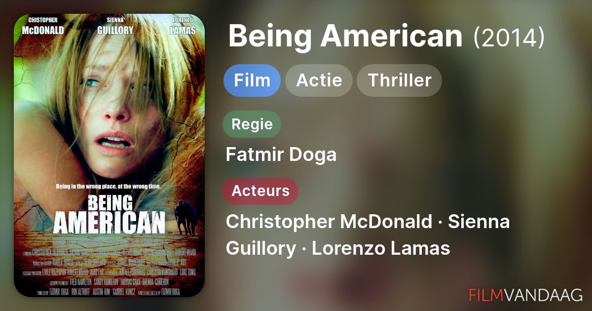 Being American (film, 2014) - FilmVandaag.nl