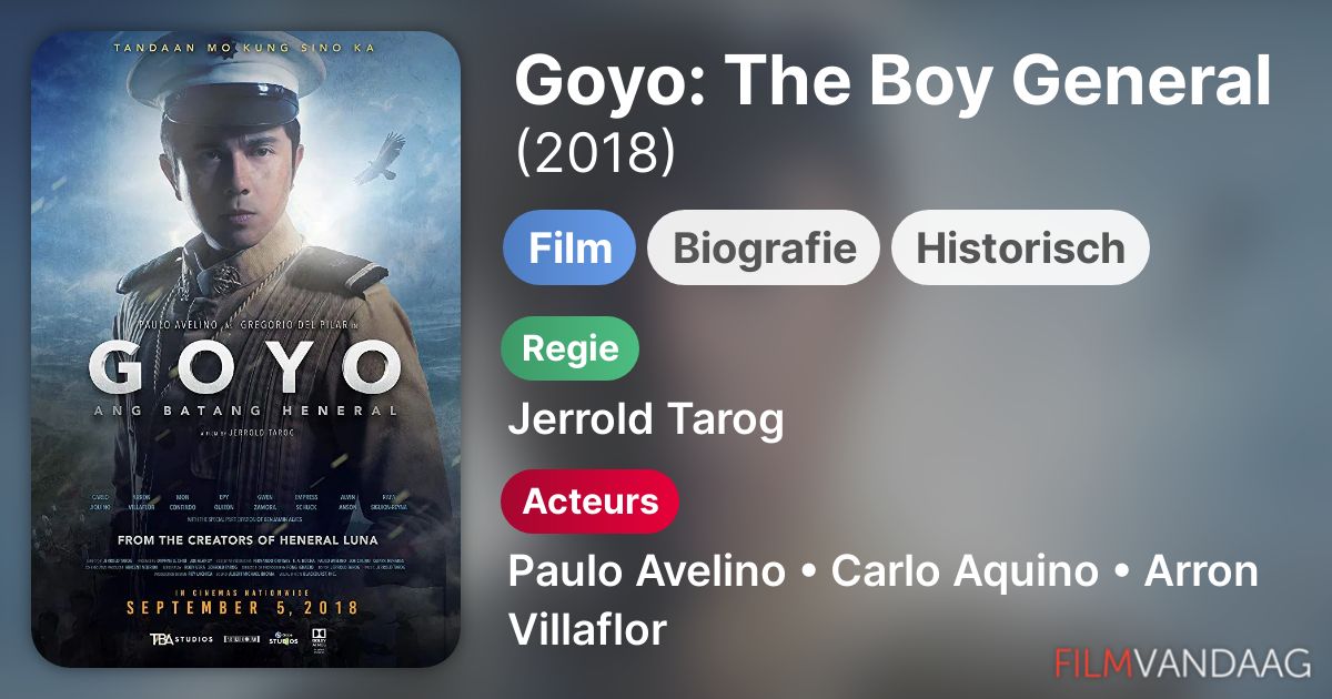 Goyo: The Boy General (film, 2018) - FilmVandaag.nl