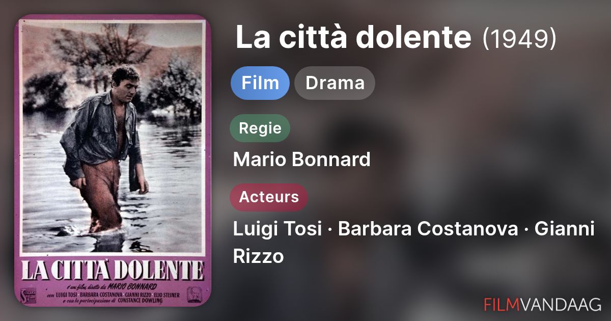 La città dolente (film, 1949) - FilmVandaag.nl