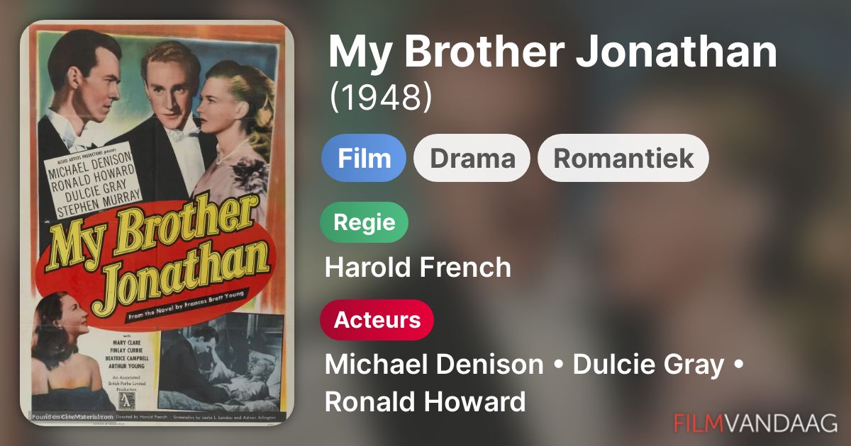 My Brother Jonathan (film, 1948) - FilmVandaag.nl