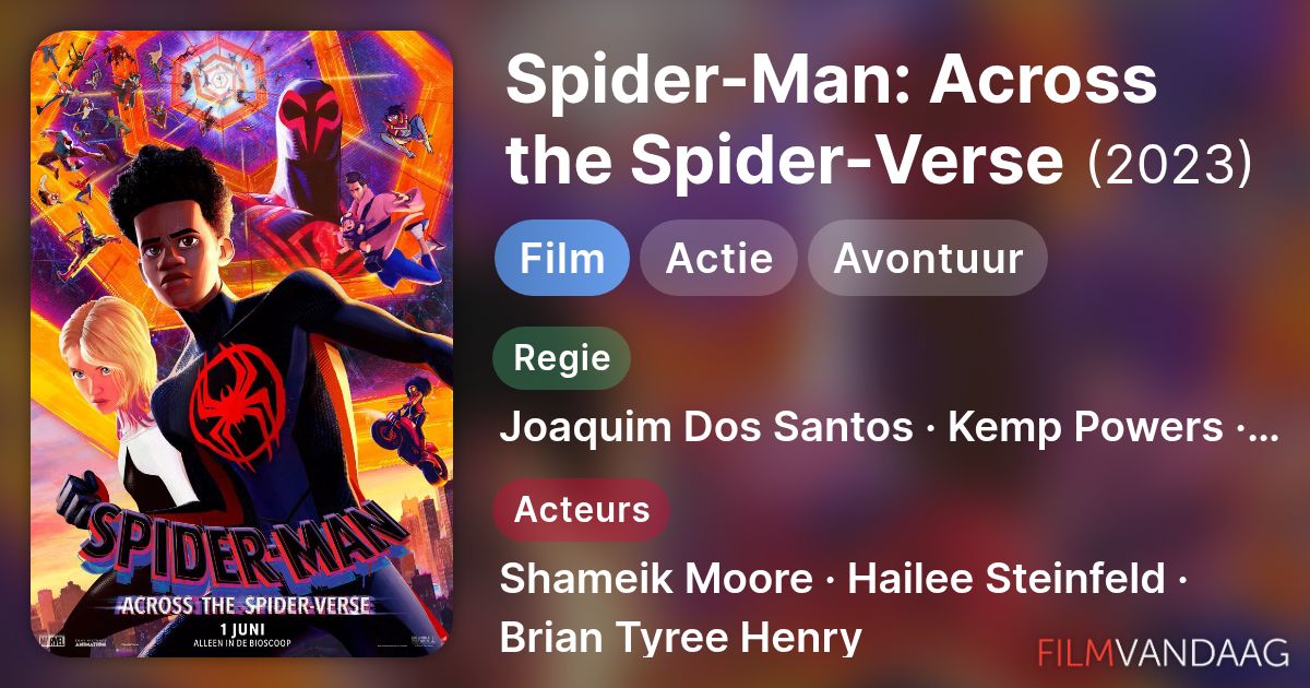Spider-Man: Across the Spider-Verse (film, 2023) - FilmVandaag.nl