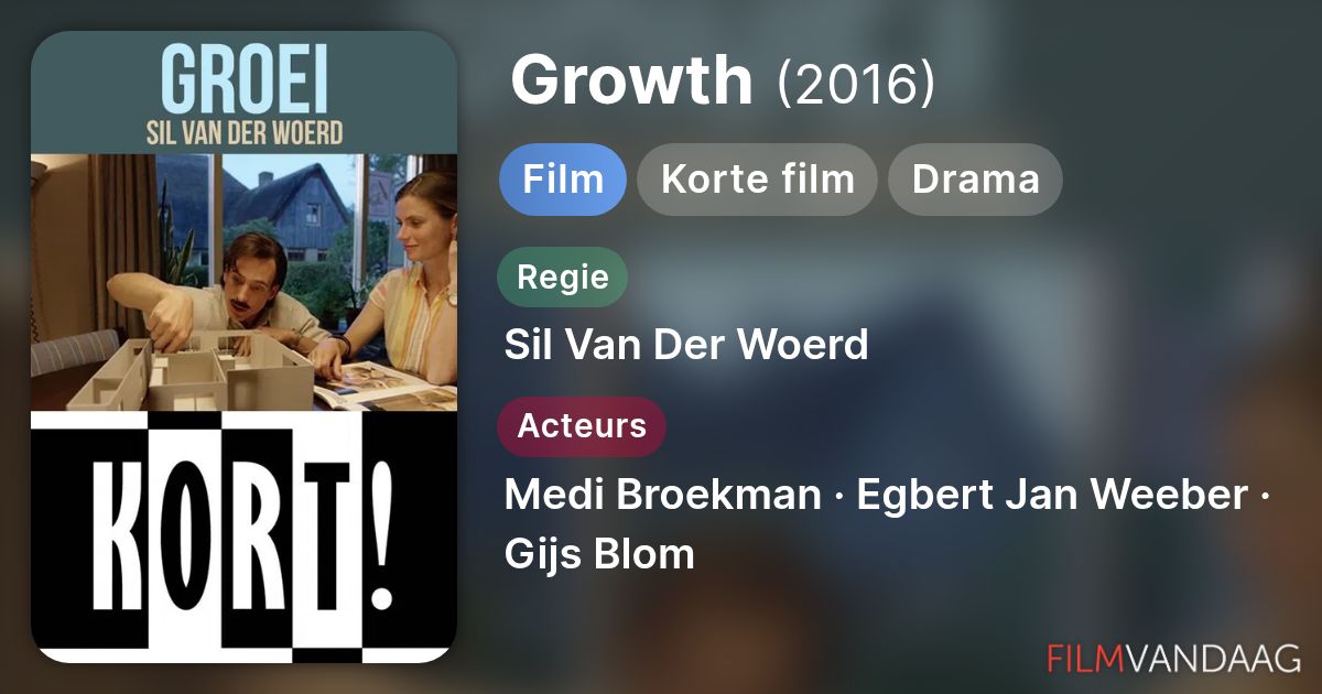Growth (film, 2016) - FilmVandaag.nl