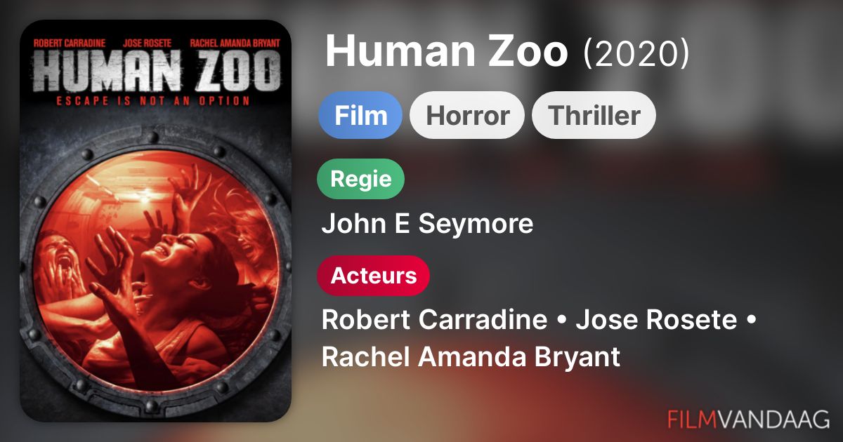 Human Zoo (film, 2020) - FilmVandaag.nl