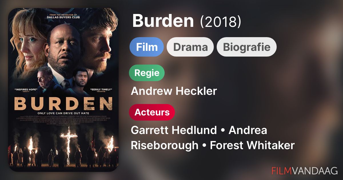 Burden (film, 2018) - FilmVandaag.nl