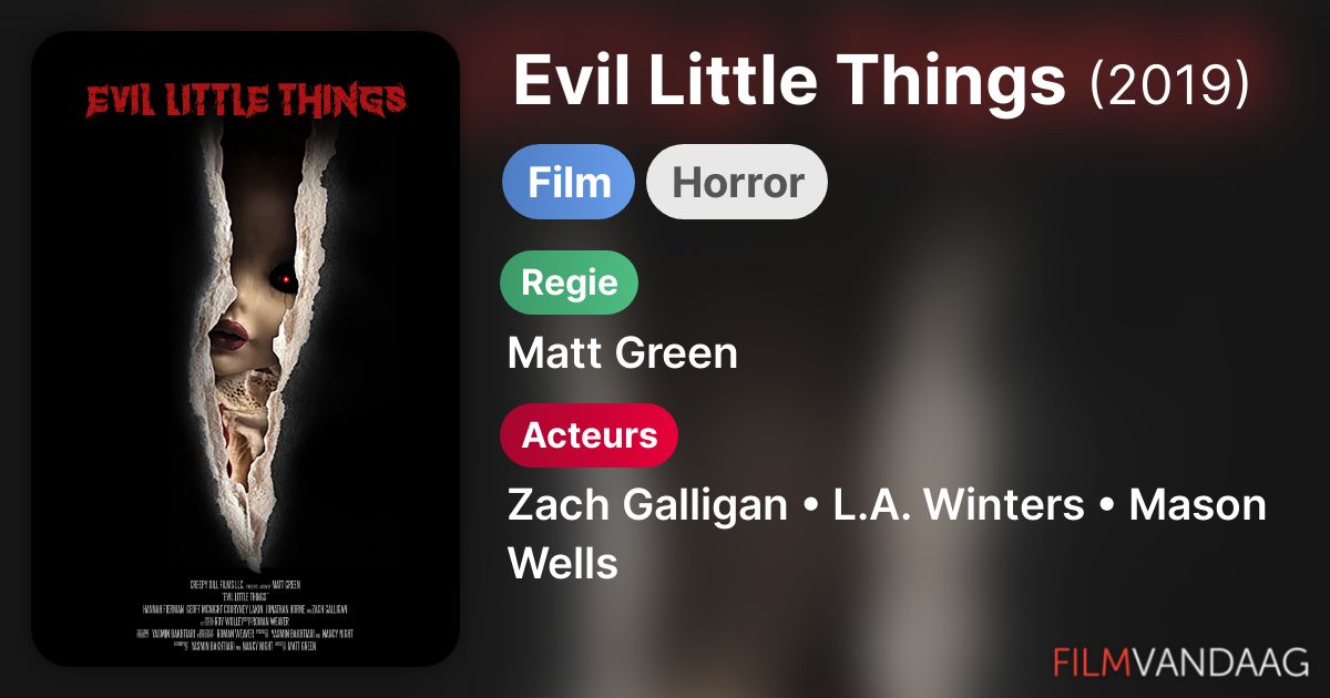 Evil Little Things (film, 2019) - FilmVandaag.nl