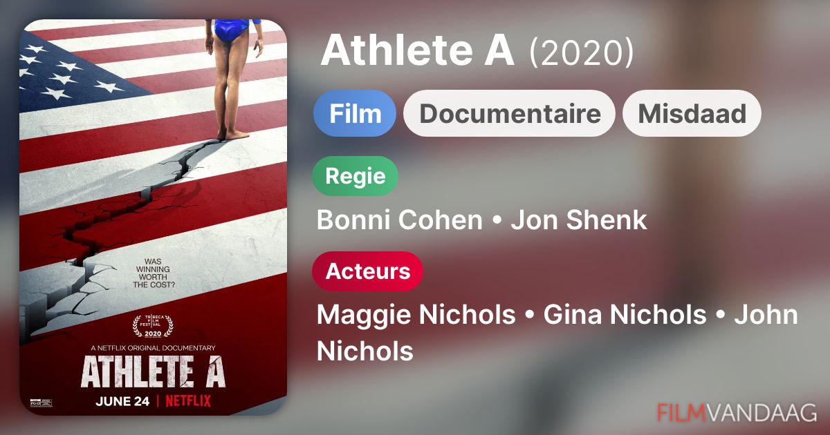 Athlete A (film, 2020) - FilmVandaag.nl