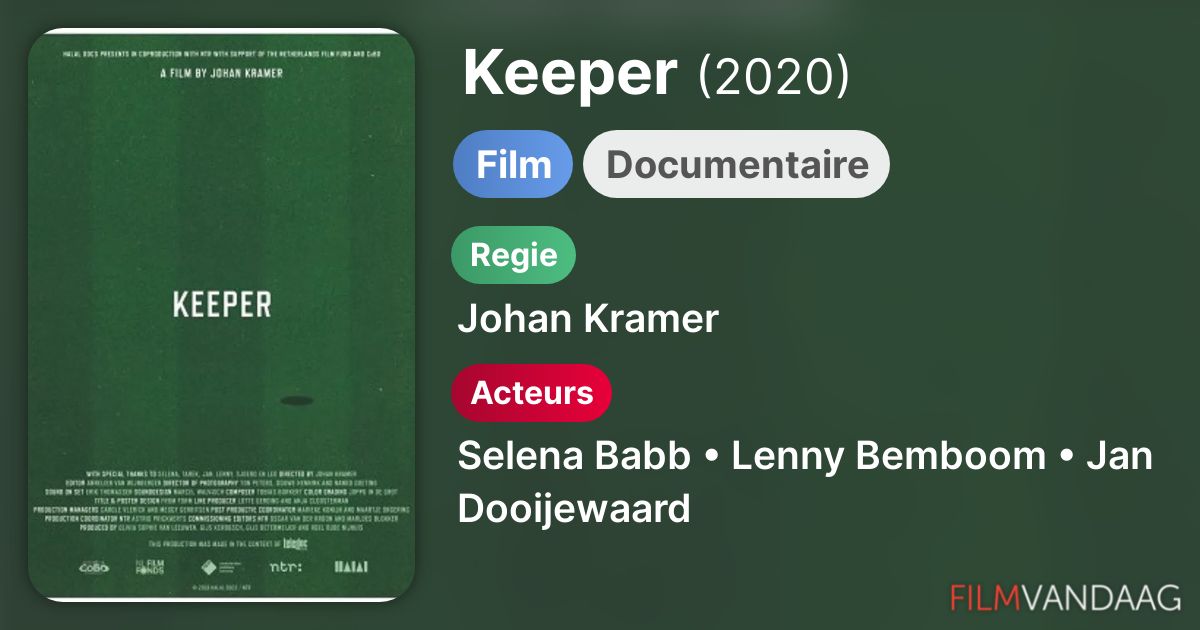 Keeper (film, 2019) - FilmVandaag.nl