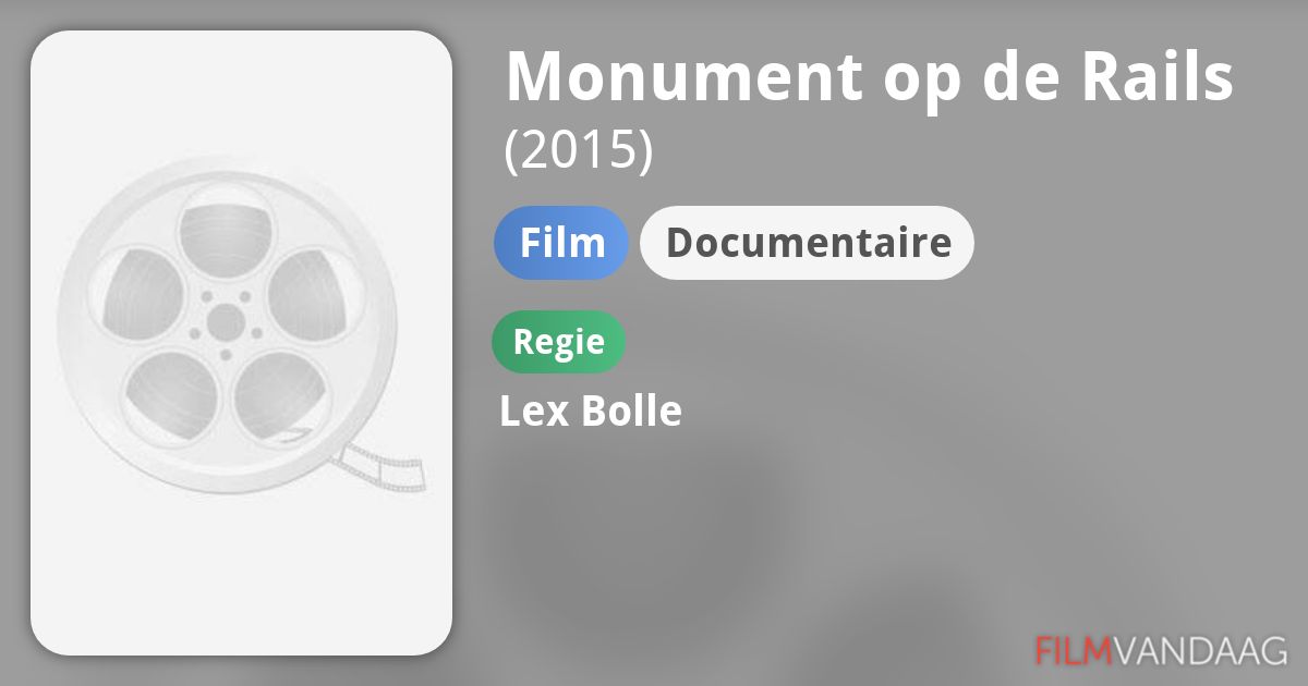 Monument op de Rails (film, 2015) - FilmVandaag.nl