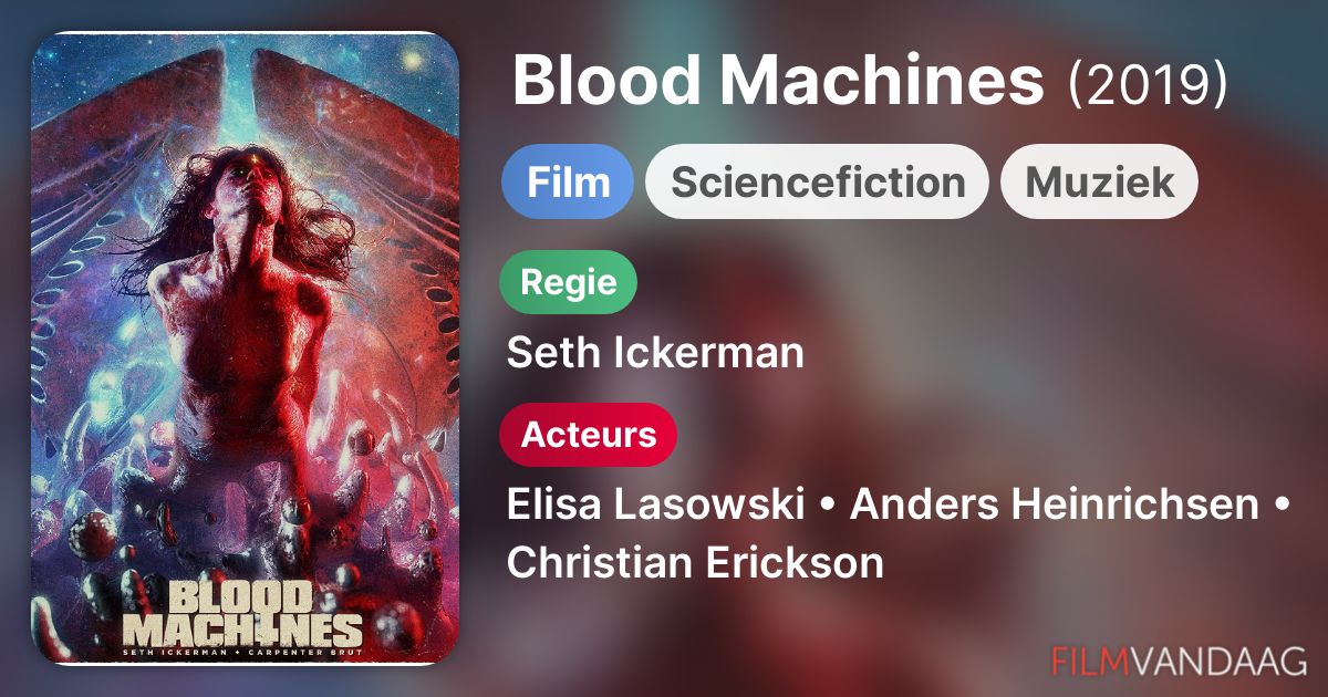 Blood Machines (film, 2019) - FilmVandaag.nl