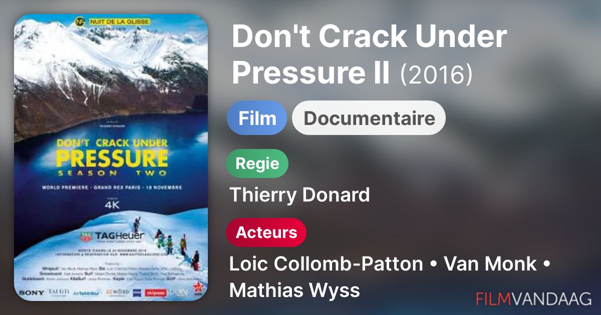 Don't Crack Under Pressure II (film, 2016) - FilmVandaag.nl