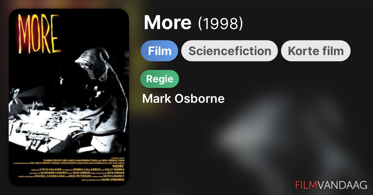 More (film, 1998) - FilmVandaag.nl